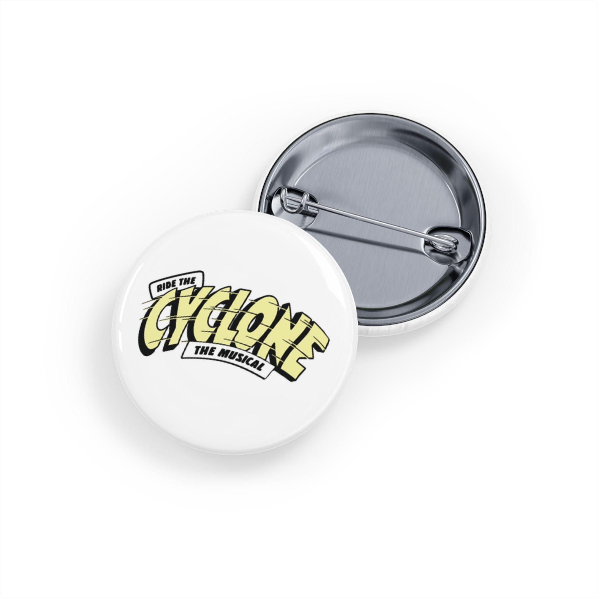 RIDE THE CYCLONE, Logo Pin - Cute Retro Design for Jackets & Bags ...